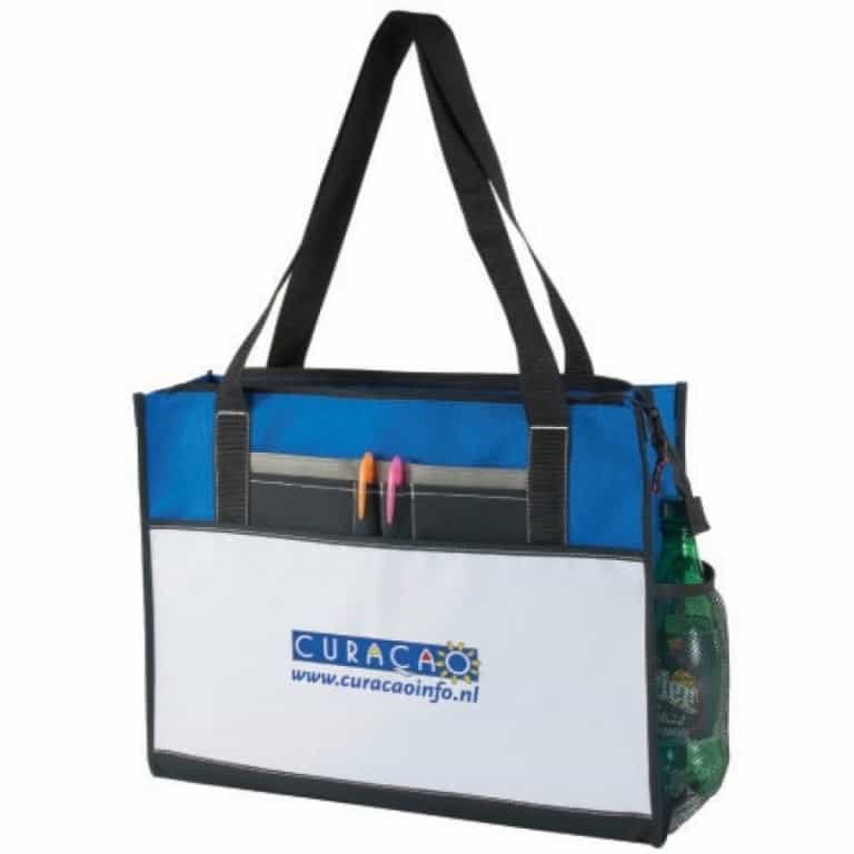 Zippered Polyester Tote Bags | Bag Ladies