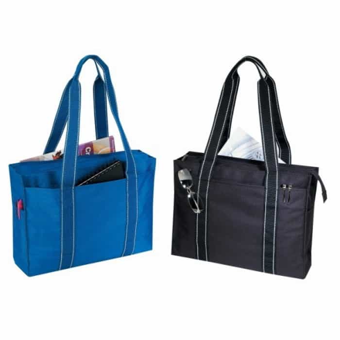 Polyester Zipper Tote | Heavy Vinyl Tote | Bag Ladies